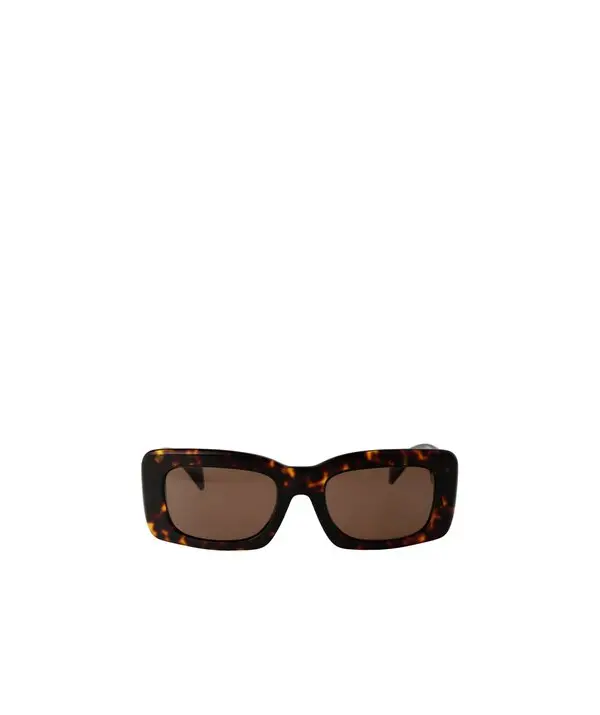 Versace Geometric Frame Sunglasses - Black