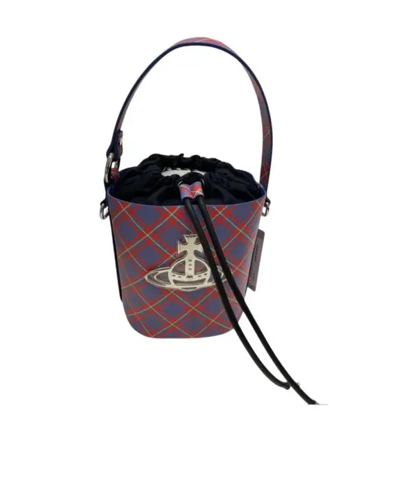 VIVIENNE WESTWOOD Daisy Drawstring Bucket Bag - Black