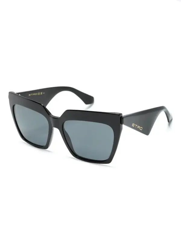 Etro Geometric Frame Sunglasses - Black