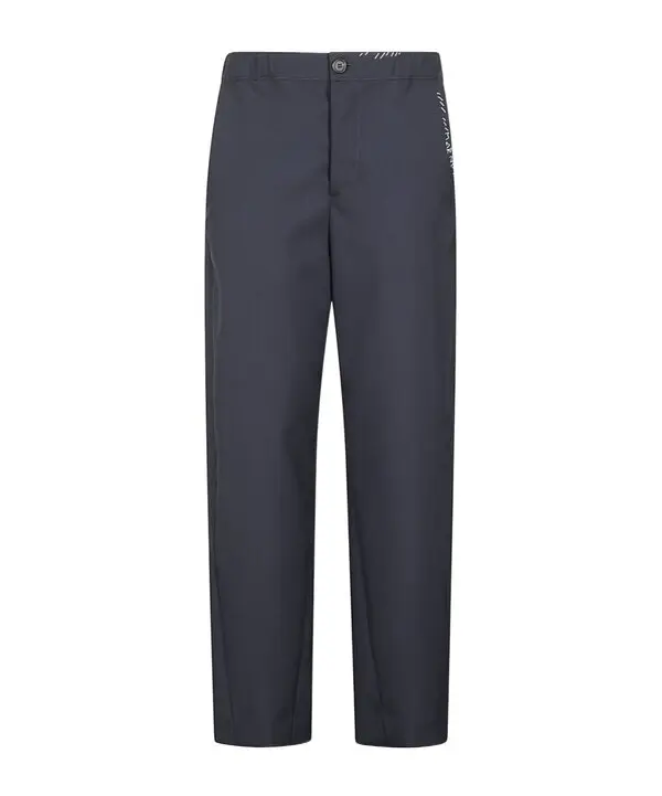 Marni Logo Embroidered Straight-leg Tailored Pants