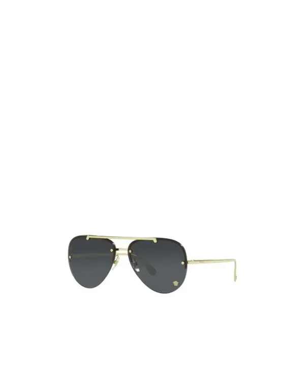 Versace Medusa Glam Aviator Frame Sunglasses