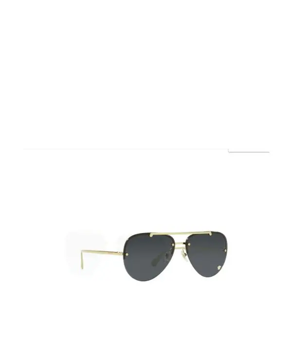 Versace Medusa Glam Aviator Frame Sunglasses