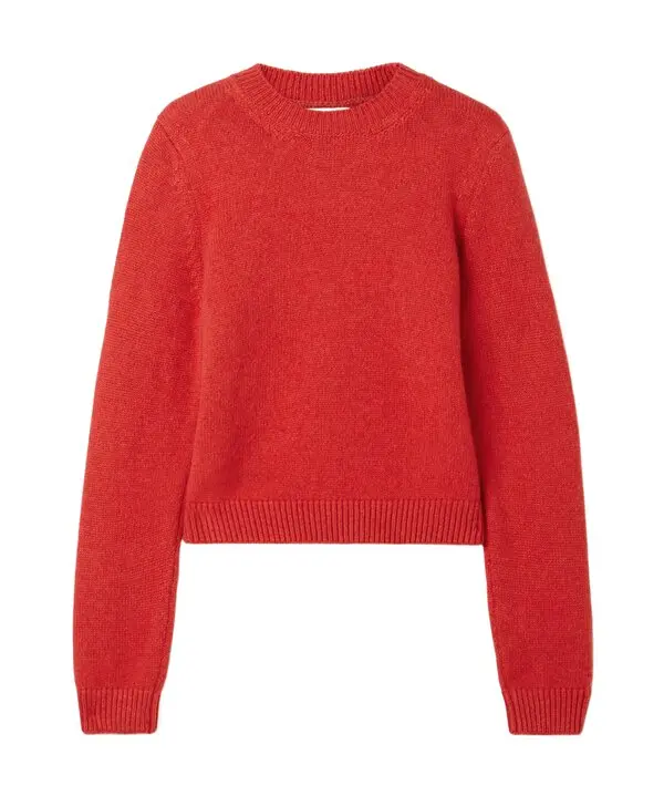 Khaite Long-sleeved Knitted Shirt - Red