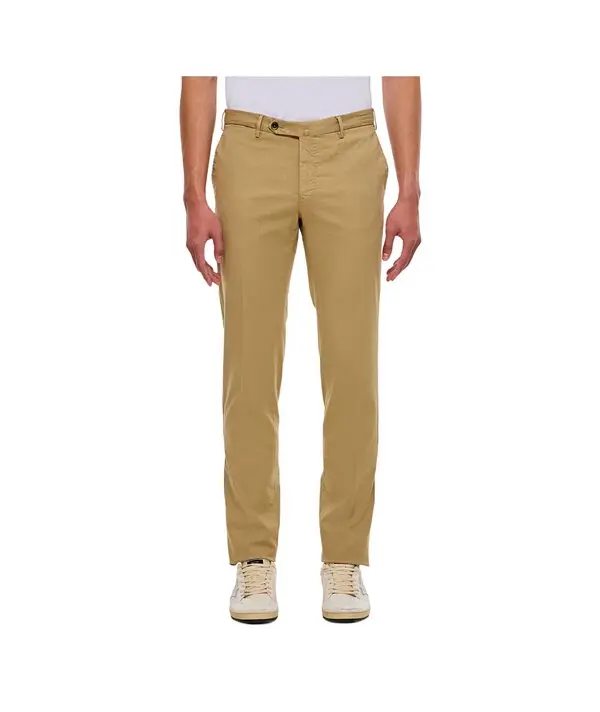 PT TORINO Belt Loop Slacks - Brown