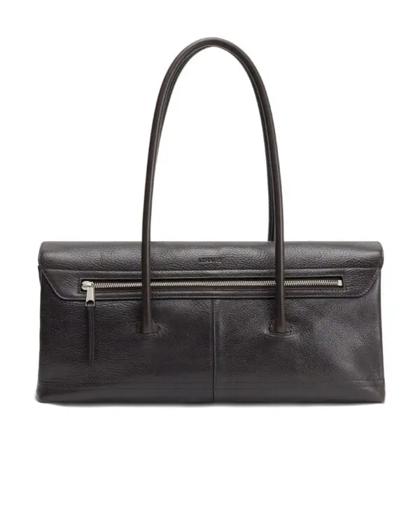 LEMAIRE Gear Leather Shoulder Bag - Black
