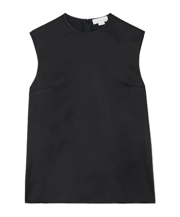 Stella McCartney Sleeveless Satin Vest - Black