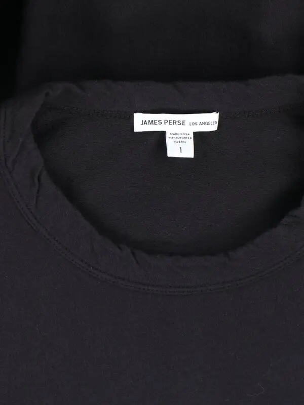 JAMES PERSE Long Sleeve Crew Neck T-shirt - Black