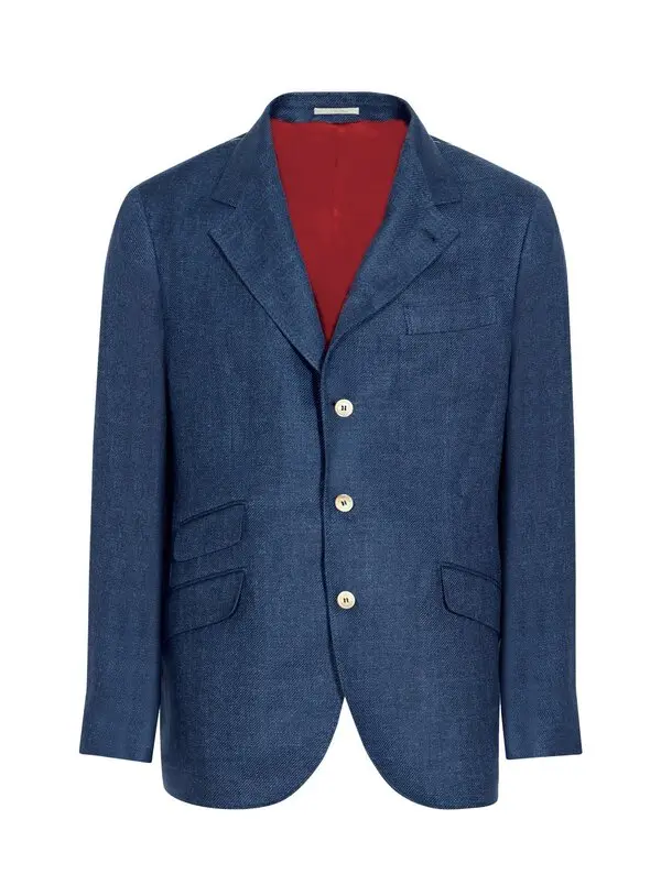 Brunello Cucinelli Single-breasted Tailored Blazer - Blue