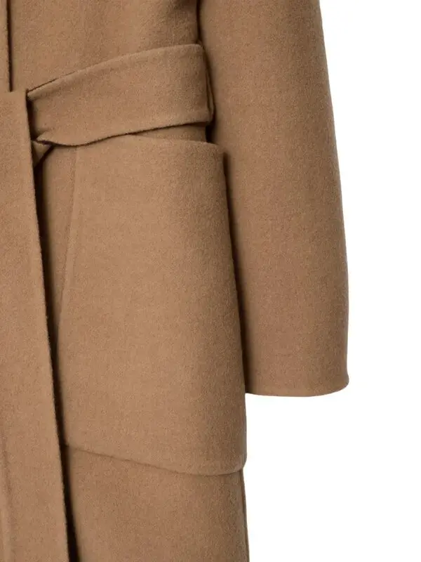 Burberry Checked Hooded Belted Reversible Coat - Brown