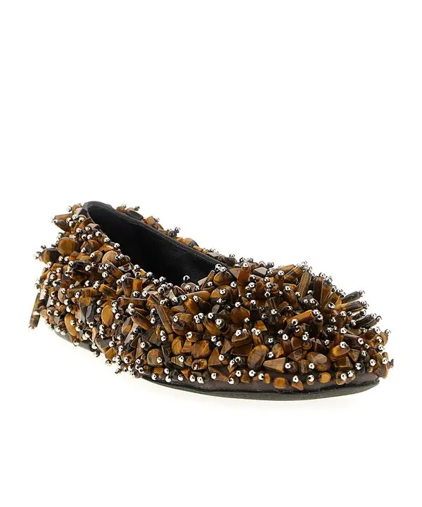 Dries Van Noten Square Toe Ballet Flats