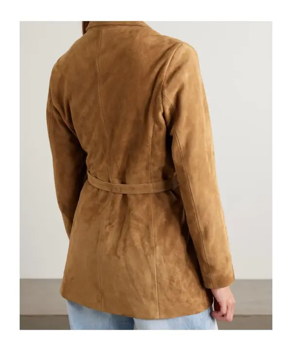 Nour Hammour Suede Belted Jacket