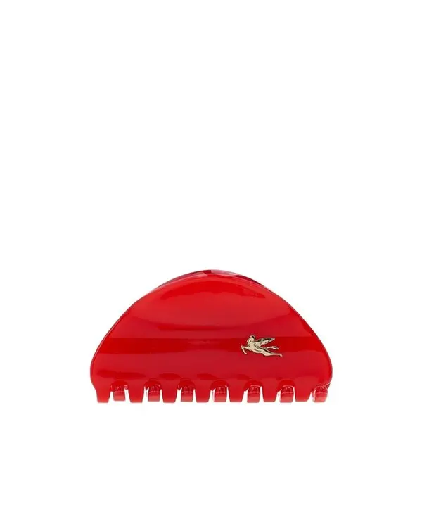 Etro Logo Claw Clip - Red