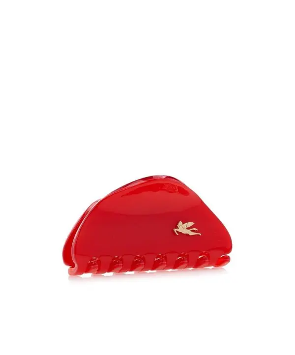 Etro Logo Claw Clip - Red