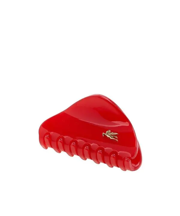Etro Logo Claw Clip - Red
