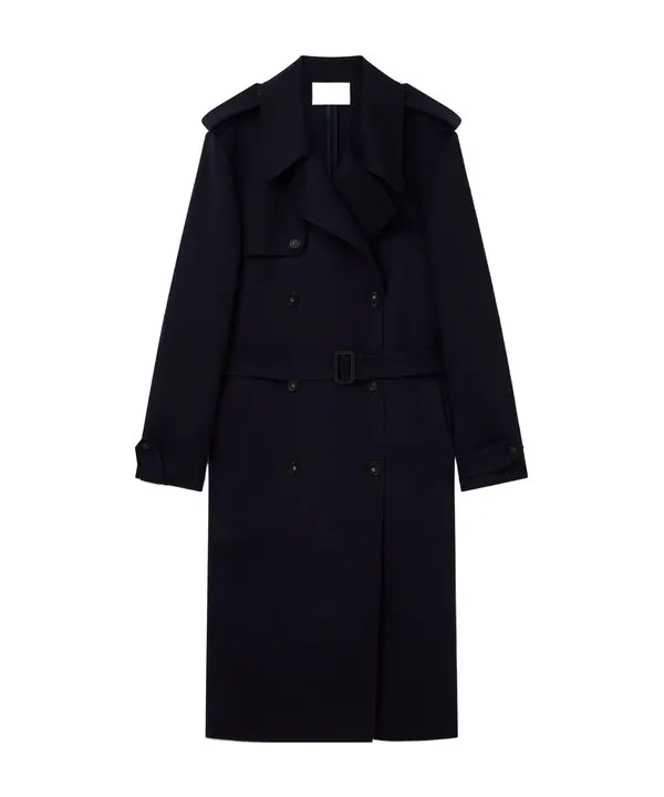 Stella McCartney Double-breasted Trench Coat - Ink