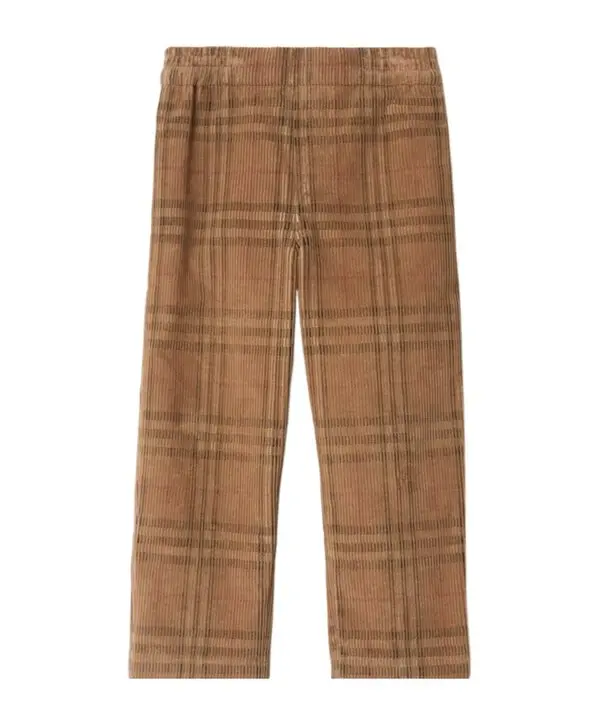Burberry Check Corduroy Trousers - Archive Beige