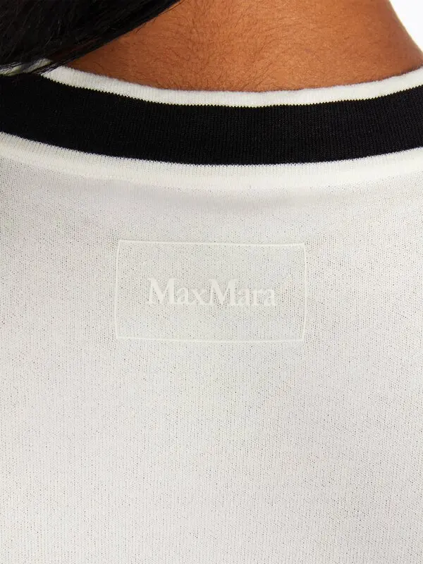 Max Mara Short Sleeve Cropped Sweater