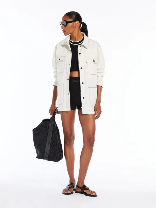 Max Mara Short Sleeve Cropped Sweater