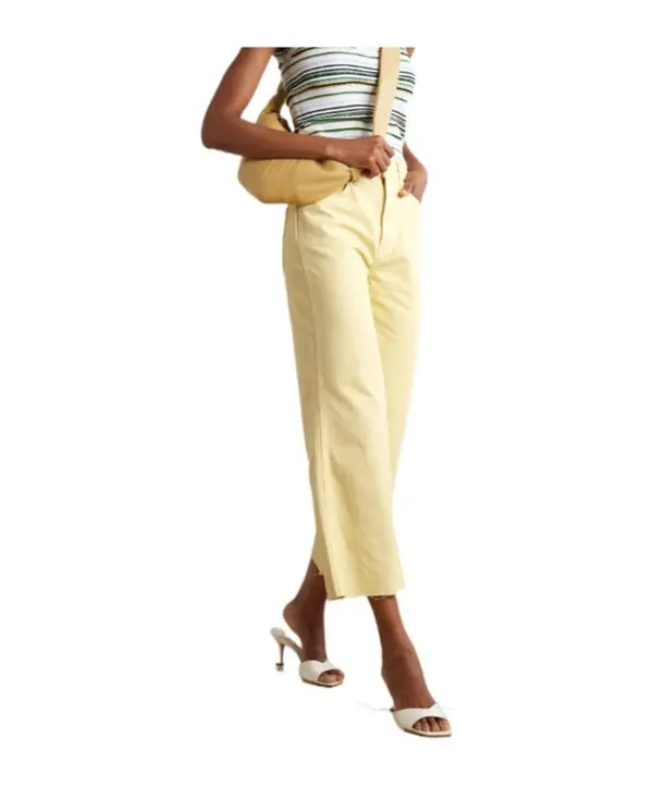 Veronica Beard Taylor Flared Jeans - Yellow