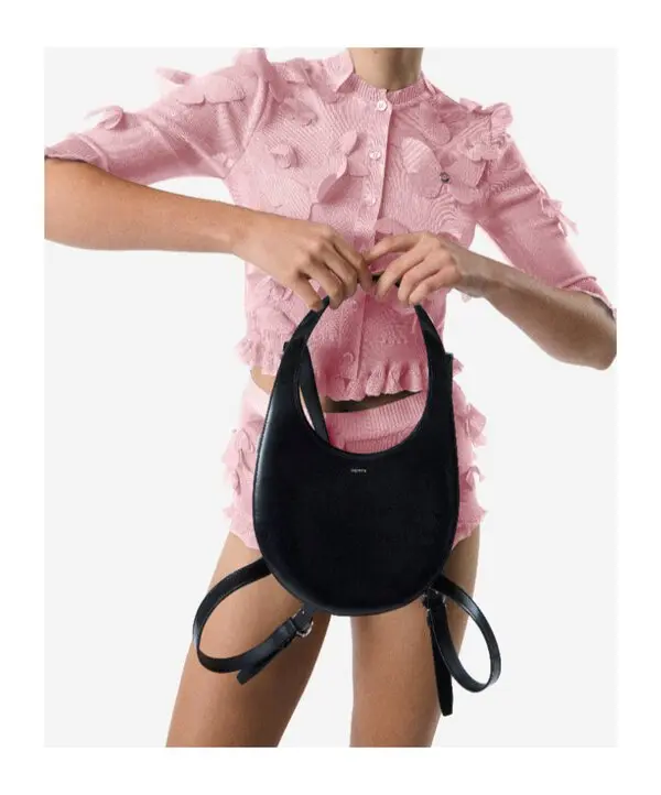 Coperni Swipe Leather Backpack - Black