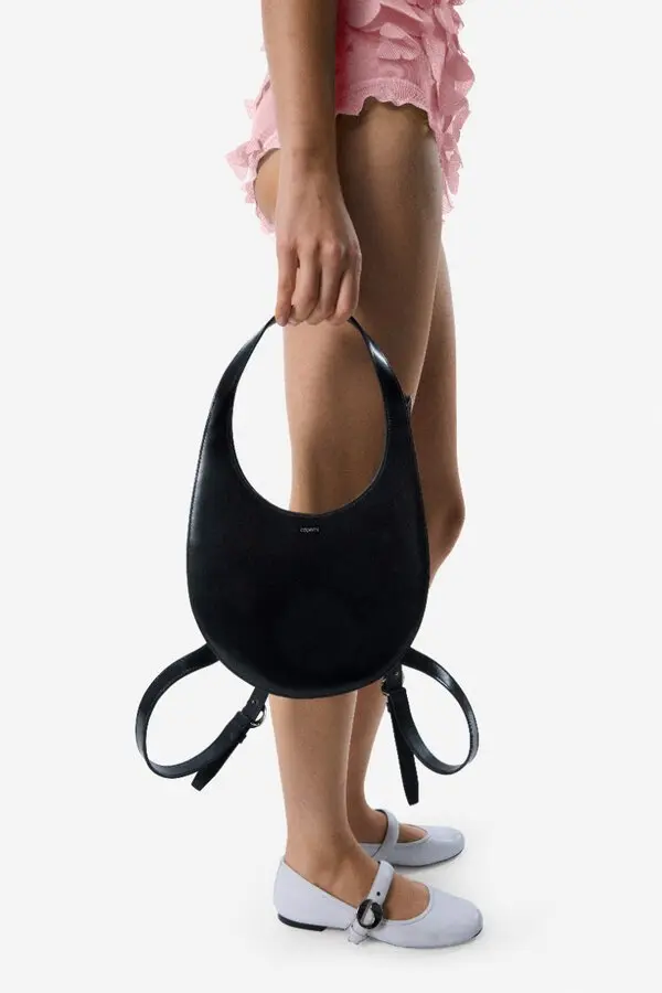 Coperni Swipe Leather Backpack - Black