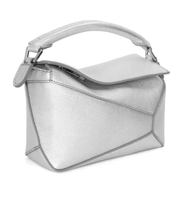 Loewe Mini Puzzle Bag - Silver