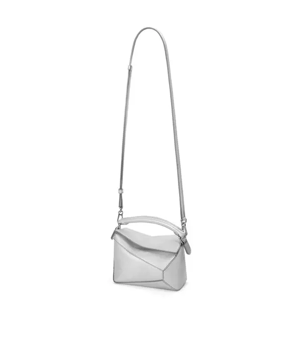 Loewe Mini Puzzle Bag - Silver