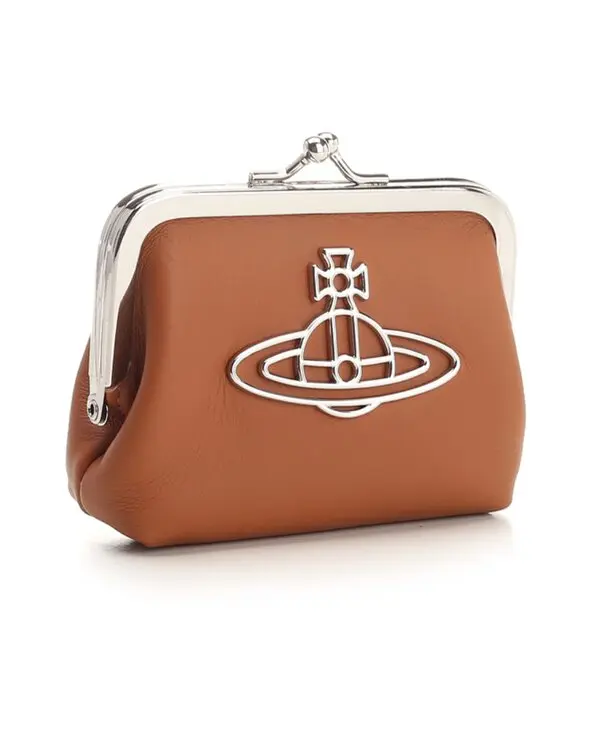 VIVIENNE WESTWOOD Orb-plaque Leather Coin Purse