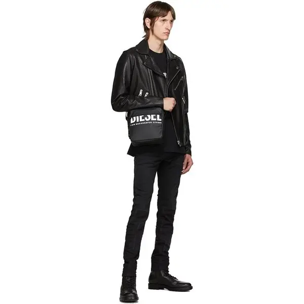 DIESEL® Logo Print Messenger Bag