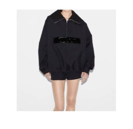 Gucci Techno Gabardine Caban With Embossed Logo