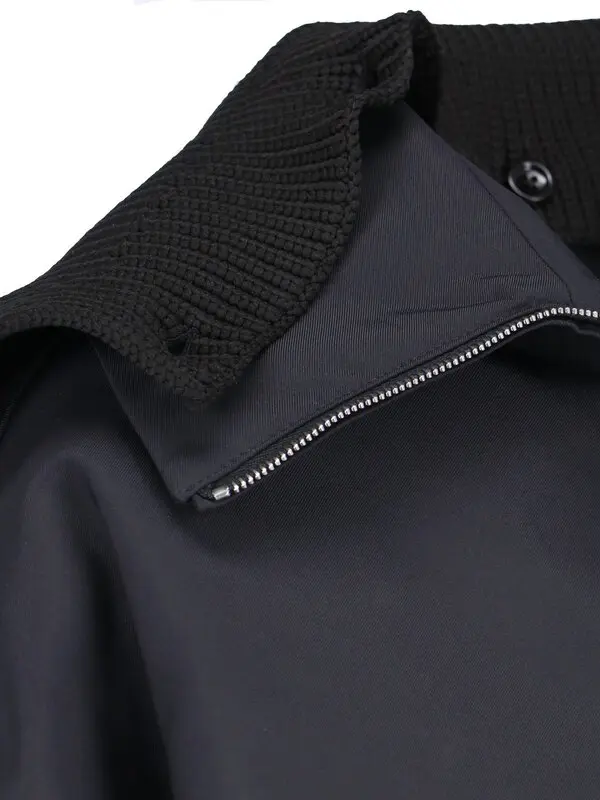 Gucci Techno Gabardine Caban With Embossed Logo