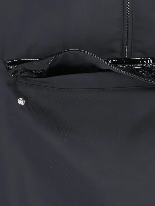 Gucci Techno Gabardine Caban With Embossed Logo