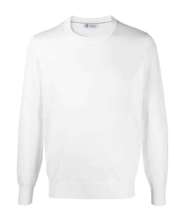Brunello Cucinelli Crewneck Sweater - White