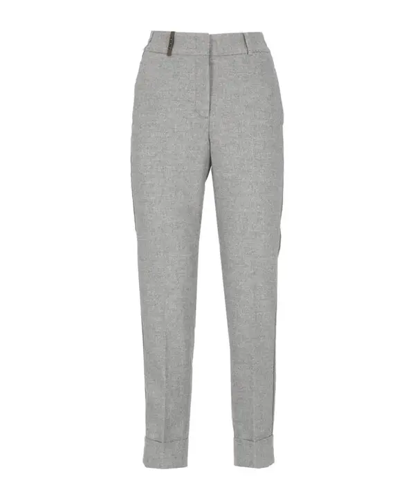 Peserico Embellished Cropped Trousers