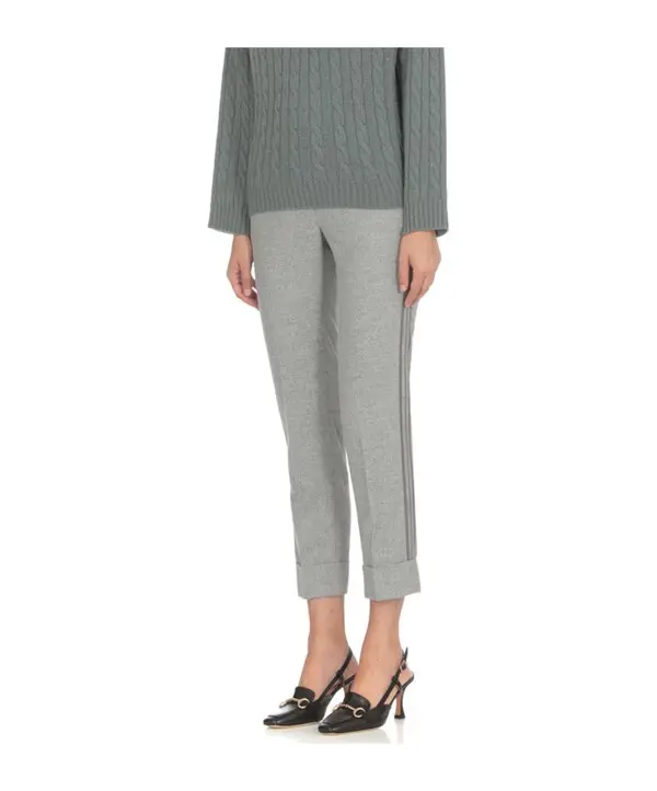 Peserico Embellished Cropped Trousers