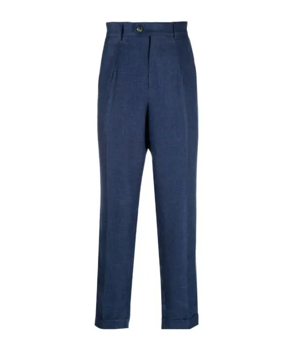 Brunello Cucinelli Pleated Tailored Trousers - Blue