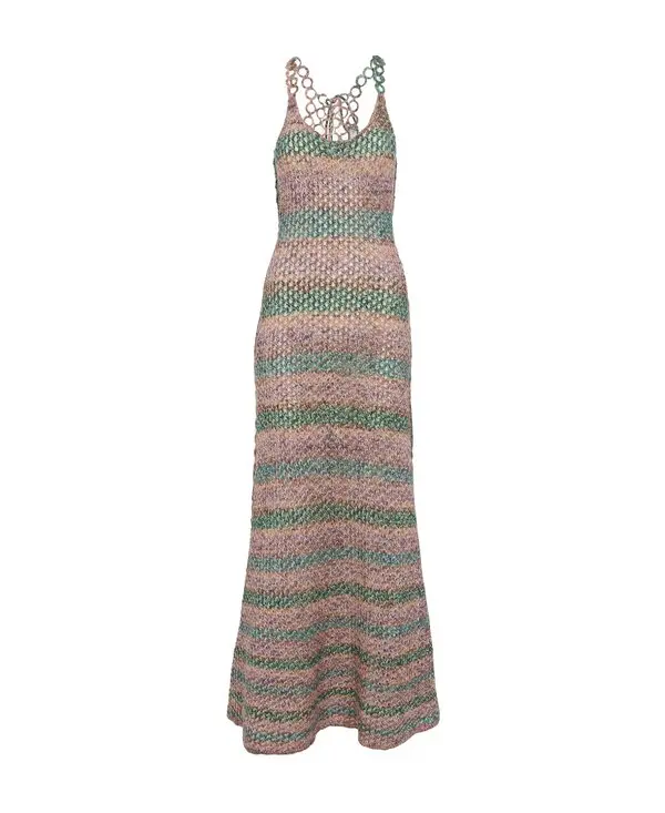 Chloé Striped Sleeveless Knit Maxi Dress - Multicolor