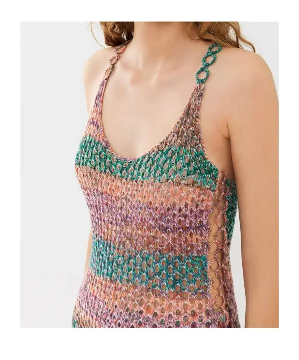 Chloé Striped Sleeveless Knit Maxi Dress