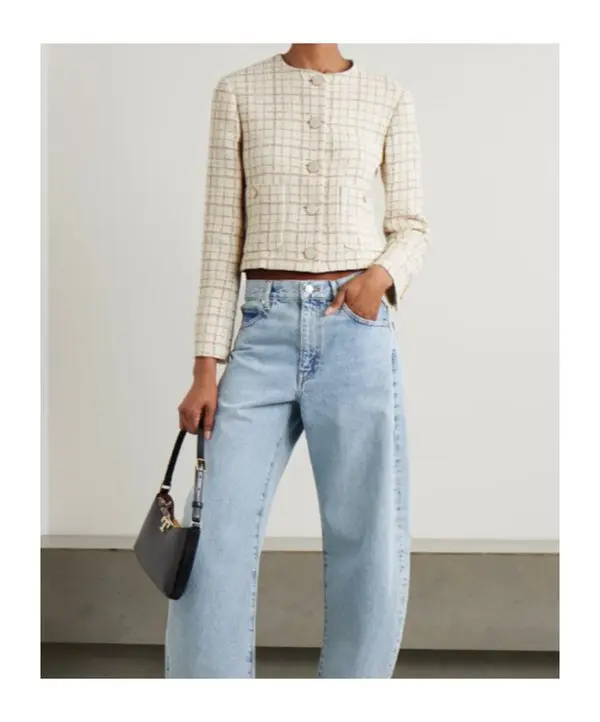 Veronica Beard Andrea Tweed Jacket - Ivory