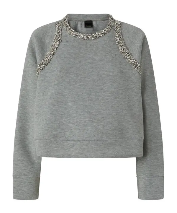 Pinko Embellished Crewneck Sweatshirt