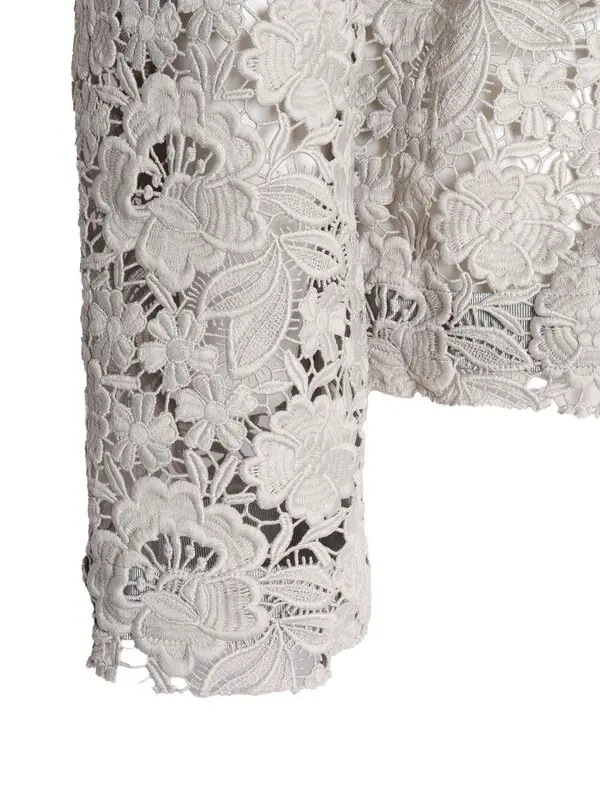 P.a.r.o.s.h Lace Detailed Tie-waist Jacket
