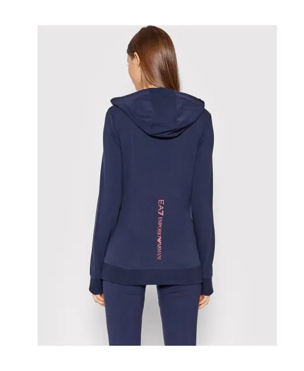 EA7 Logo Detail Hooded Sweater