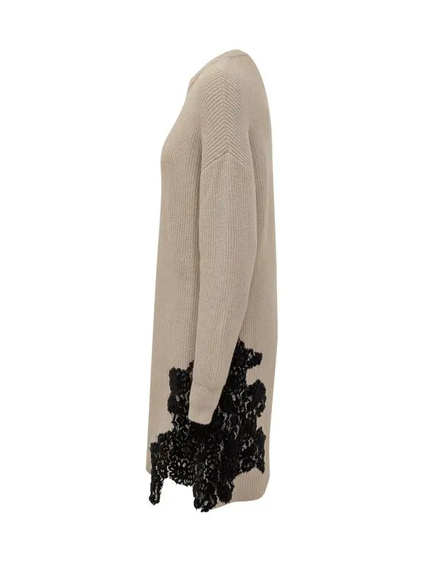 Pinko Valledaosta Lace Knit Mini Dress