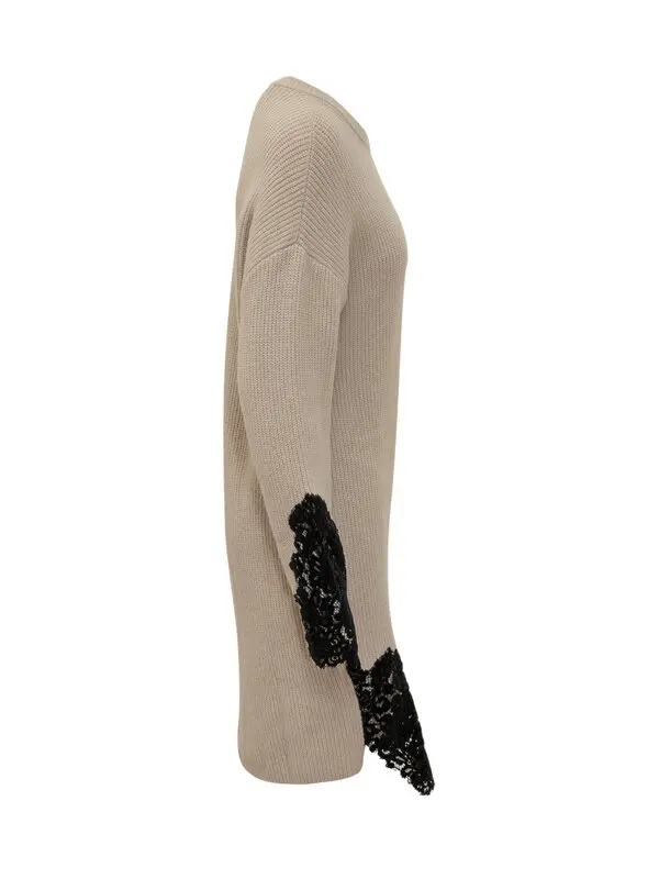 Pinko Valledaosta Lace Knit Mini Dress