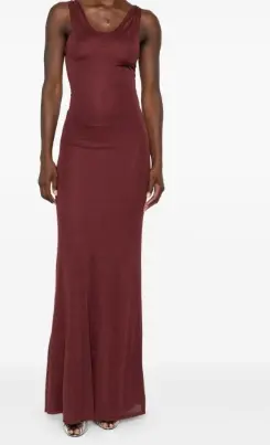 AYA MUSE Round Neck Sleeveless Maxi Dress