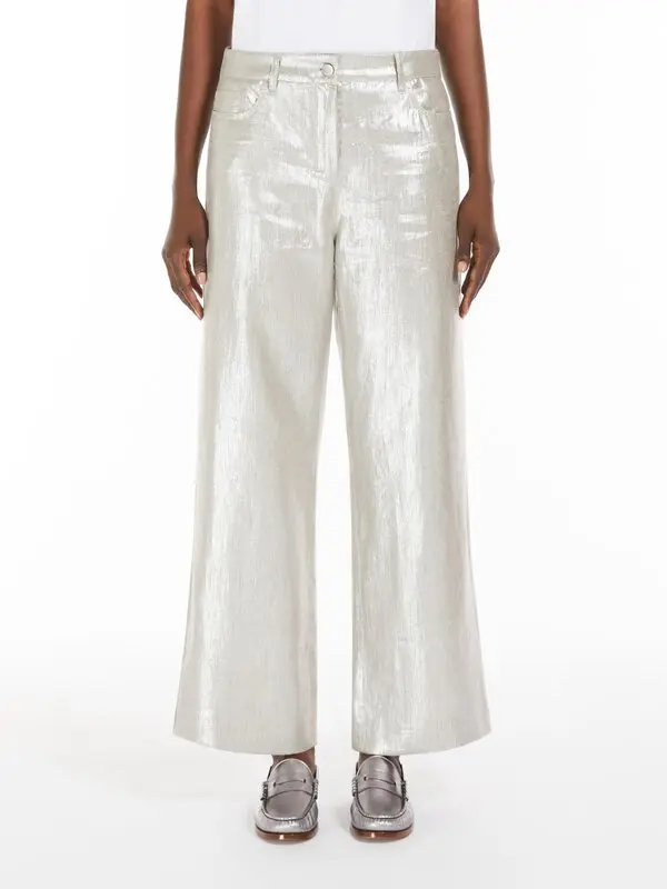 Max Mara Malika Metallic Effect Trousers