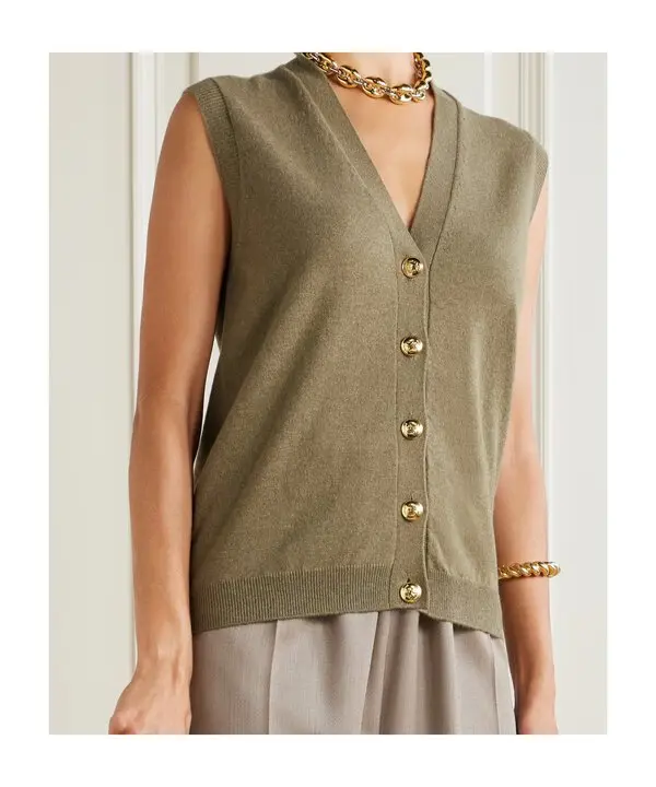 BLAZÉ MILANO Sleeveless V-neck Cardigan