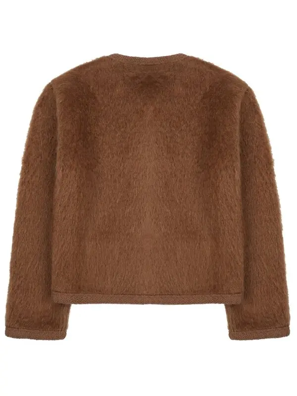 Celine Long Sleeve Crew Neck Button-up Jacket - No