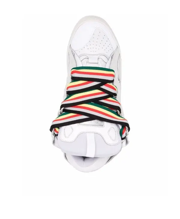 LANVIN Curb Leather Trainers - White