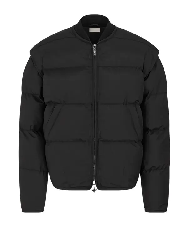 Dior Lewis Hamilton Puffer Jacket With Removable Sleeves - Black